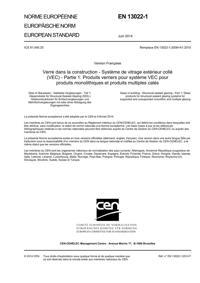 NBN EN 13022-1 : Verre dans la construction - Système de vitrage ...